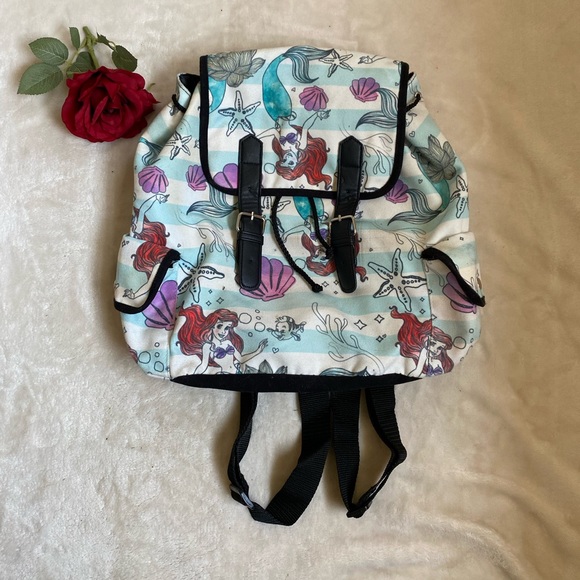 Loungefly | Bags | Rare Disney Loungefly Little Mermaid Ariel Knapsack ...